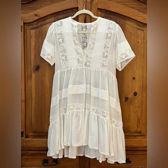 Spell | Dresses | Spell Peasant Girl Throw On Mini | Poshmark